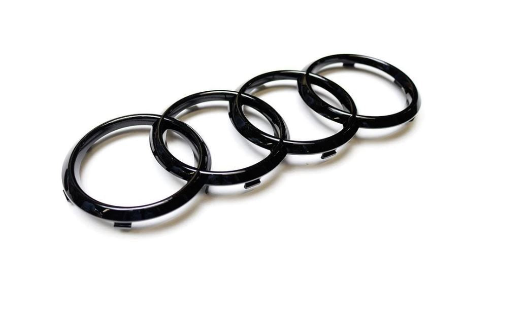 Audi Black Front Emblem -Audi A3 A4 A5 A6 A7 Q3 Q5 Q7 A1 B9 C7 A6L S3 ...
