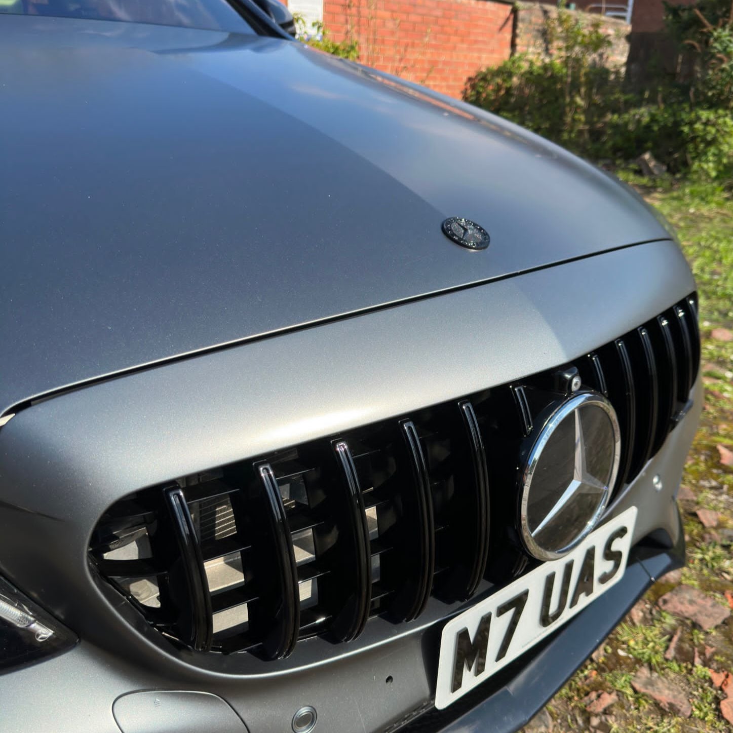 Mercedes Black Bonnet Badge Emblem W176 W205 – Custom My Ride