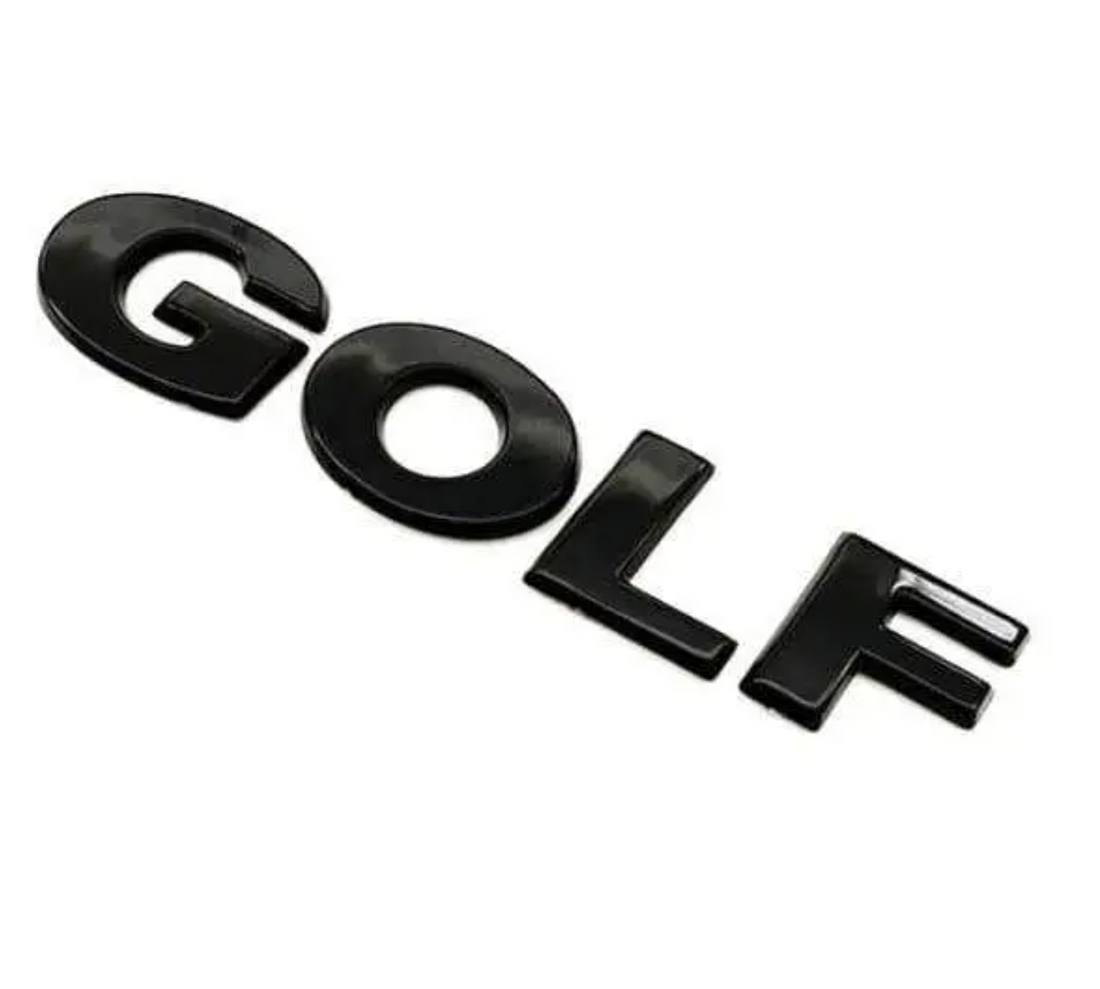 VW Golf Gloss Black Rear Logo Lettering MK6 MK7 – Custom My Ride